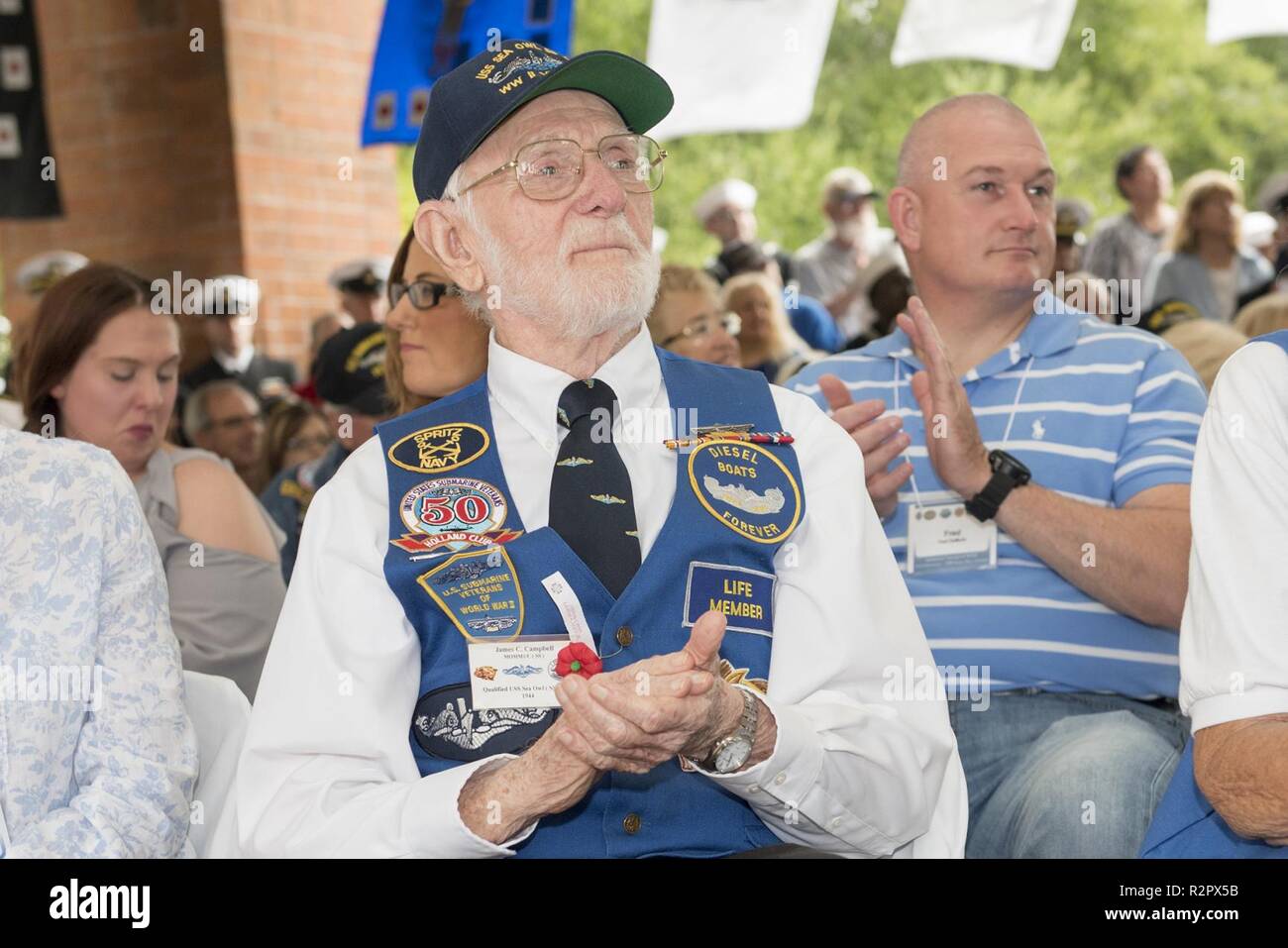 KINGS BAY, Georgia (Nov. 2, 2018) James Campbell claps during the ...