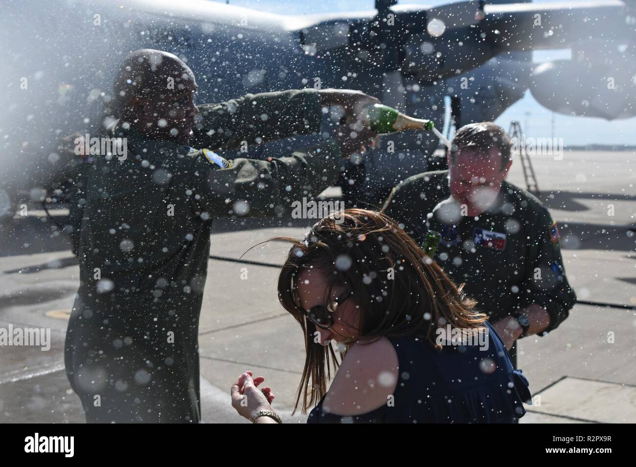 U.S. Air Force Lt. Col. John Buckler, 136th Operations Group C-130H3 ...
