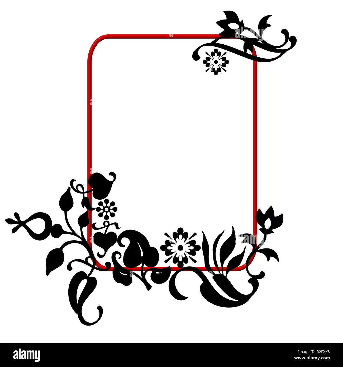 Decorated frame Cut Out Stock Images & Pictures - Alamy
