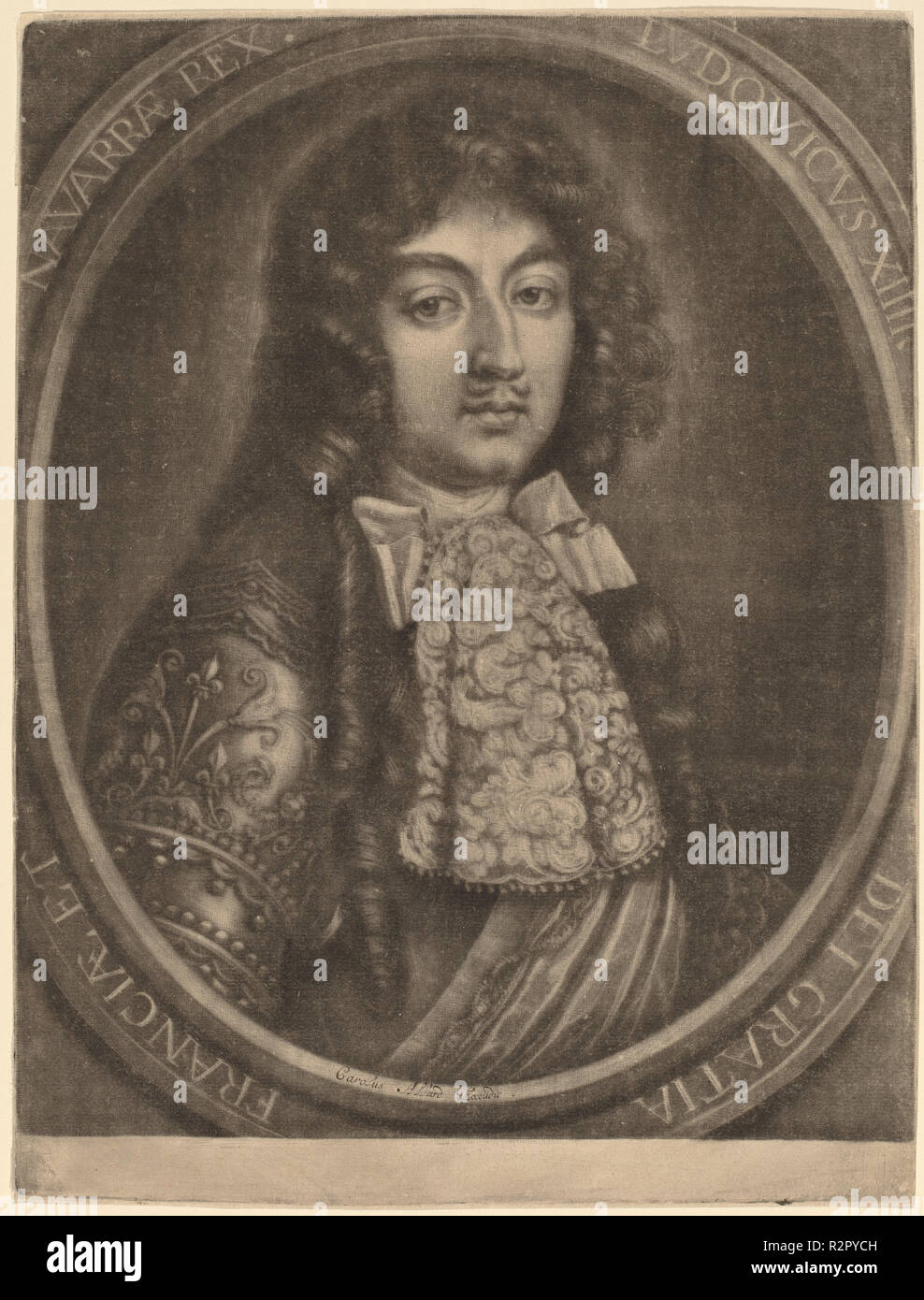 Louis XIV. Dimensions: plate: 32.6 x 25 cm (12 13/16 x 9 13/16 in ...