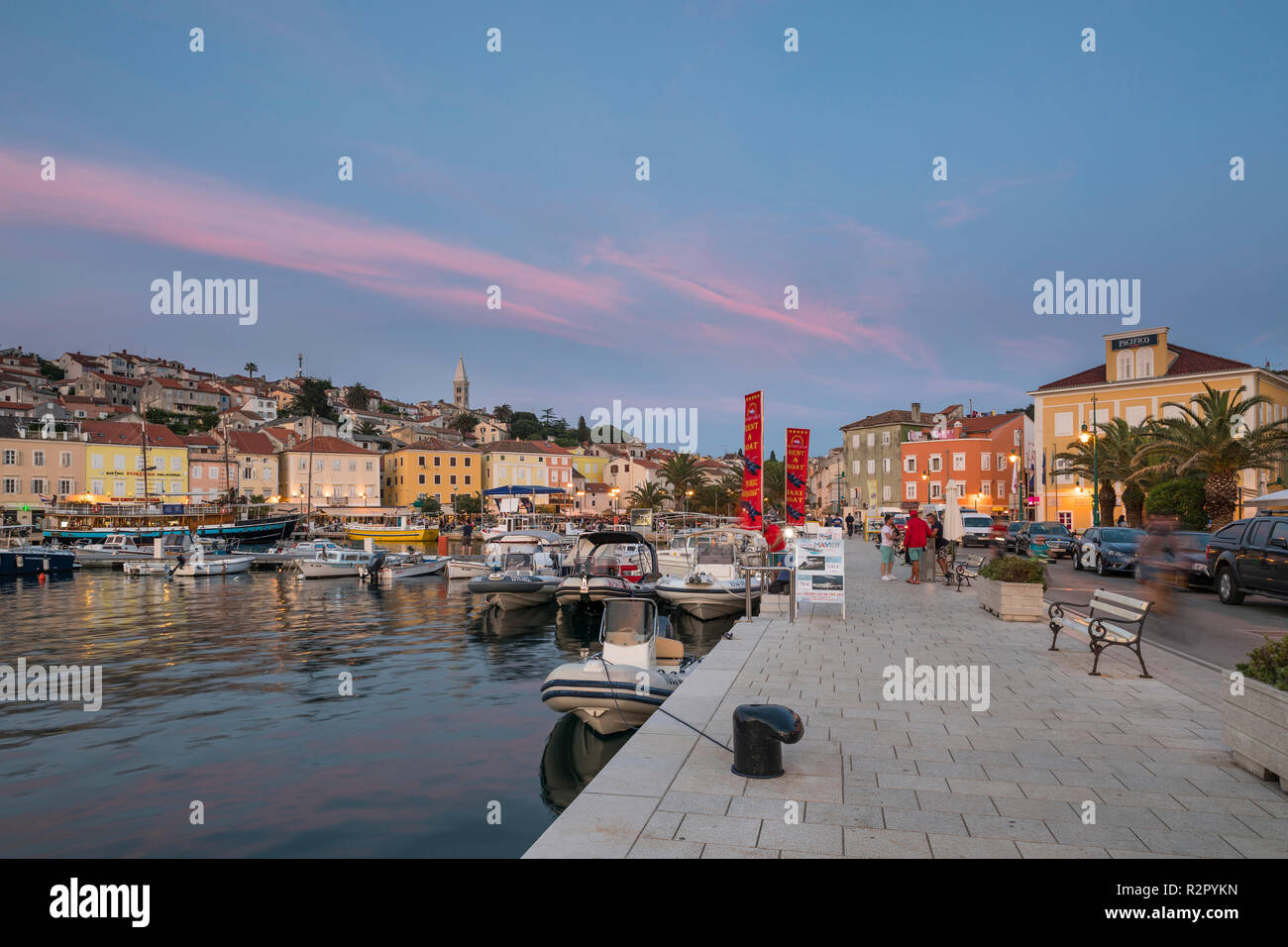 Harbour promenade of mali losinj hi-res stock photography and images ...