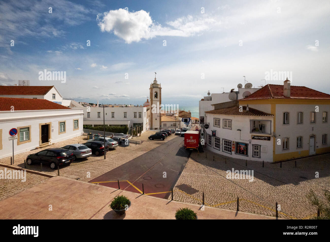 Old town of Albufeira, Algarve, Faro District, Portugal, Europe Stock ...