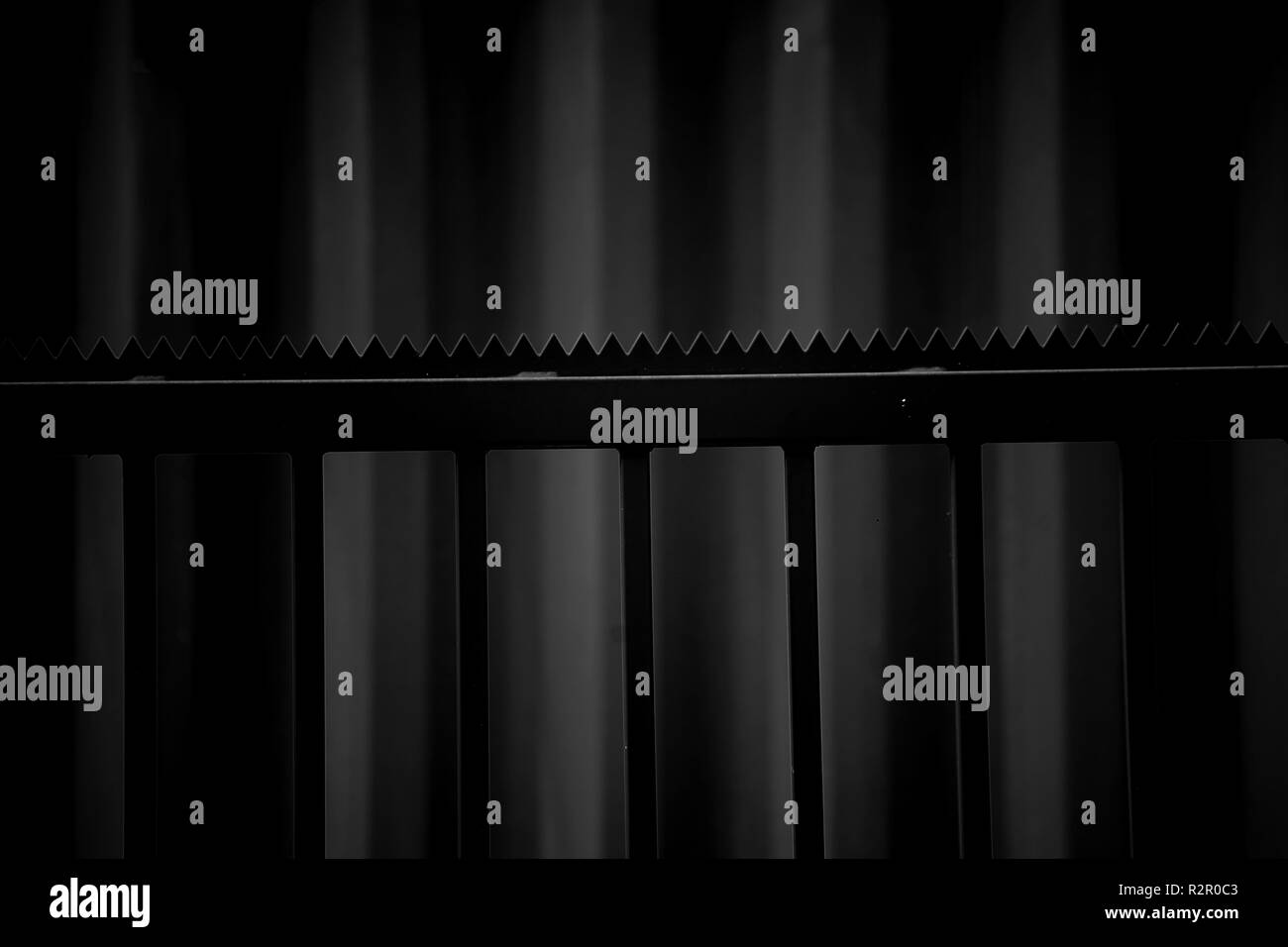 An intermodal container also container Black and White Stock Photos ...