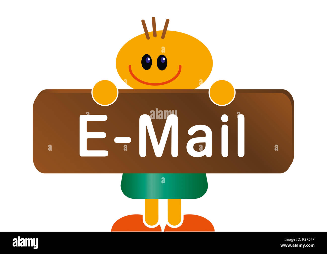 figure symbolically - email Stock Photo - Alamy