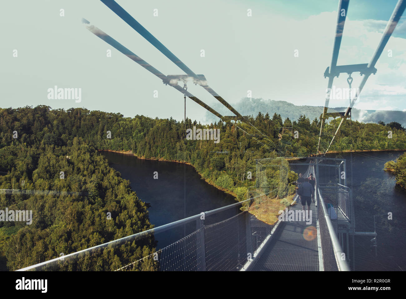 Titan RT, one of the world's longest suspension bridges for pedestrians ...