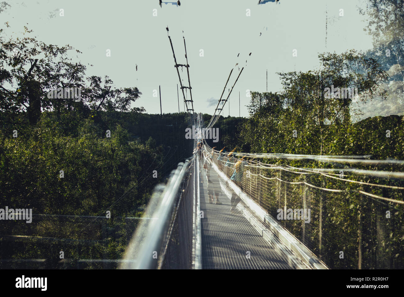 Titan RT, one of the world's longest suspension bridges for pedestrians ...