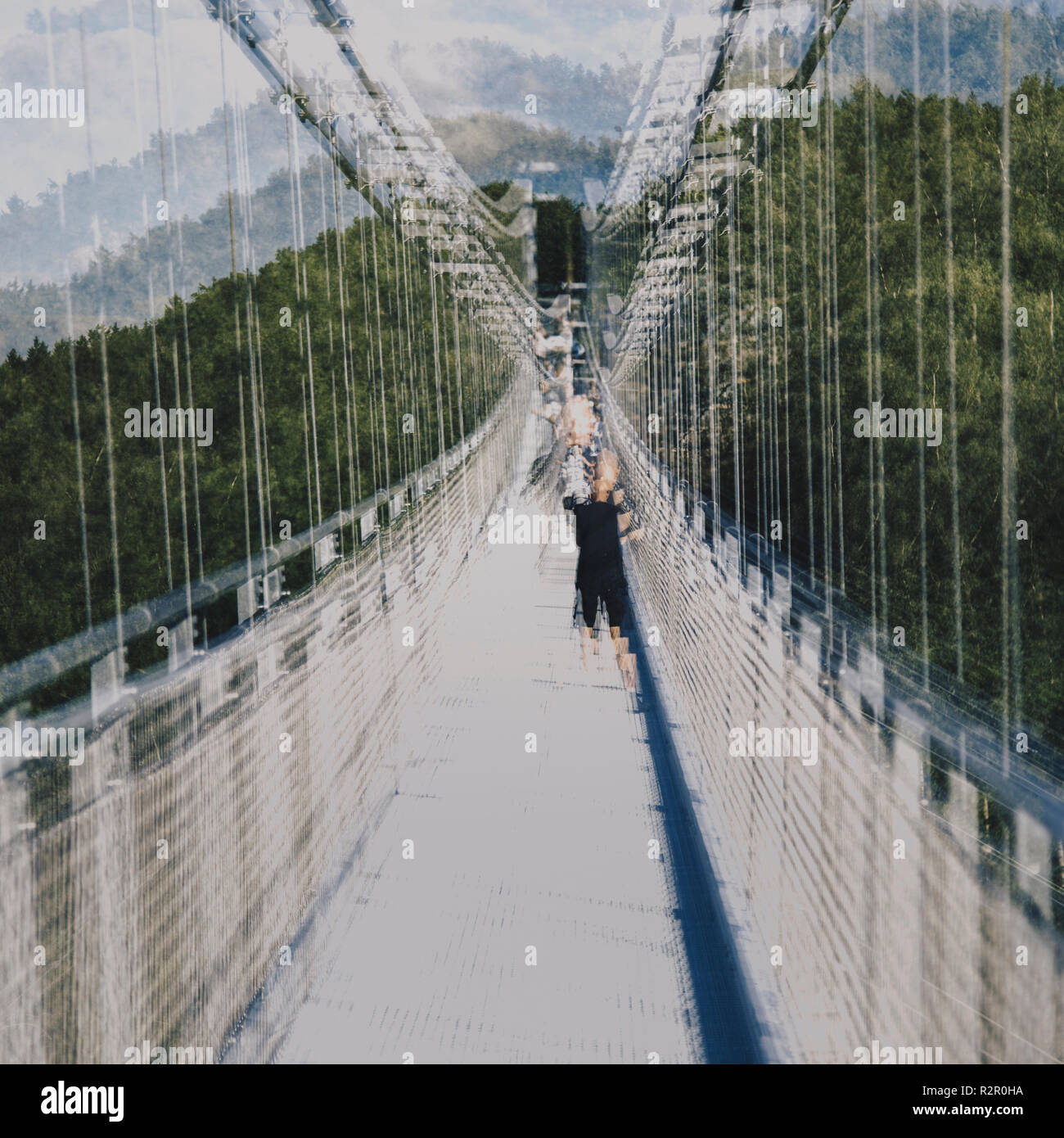 Titan RT, one of the world's longest suspension bridges for pedestrians ...