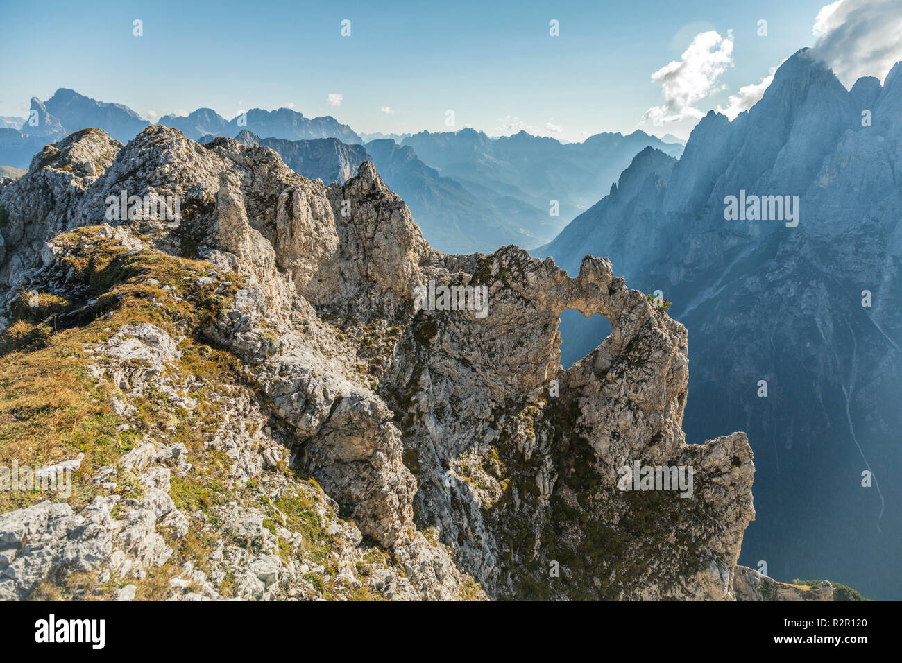 Europe, Italy, Veneto, Belluno, Agordino. The heart of rock, a natural ...
