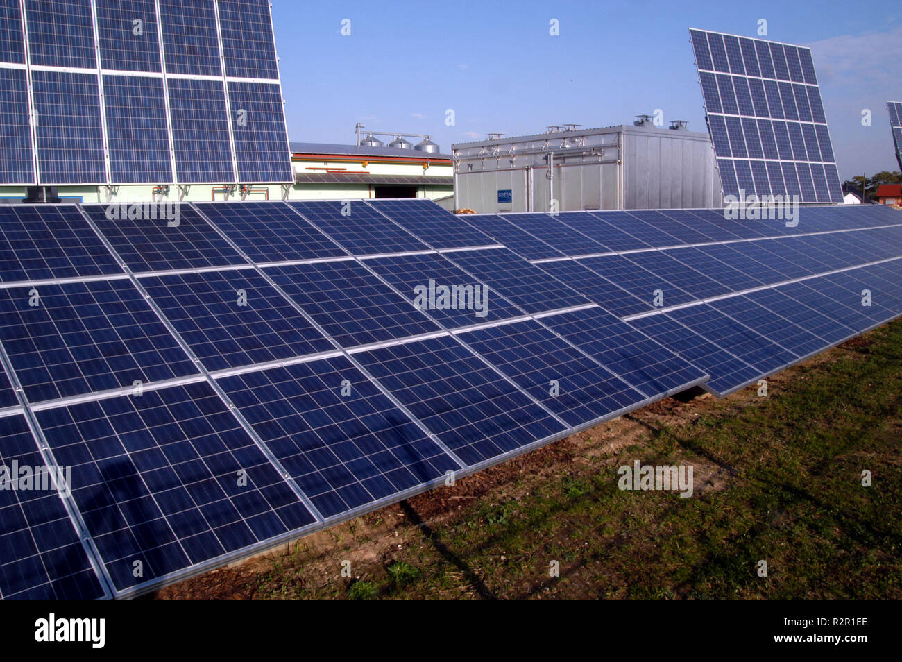 Solar power plant construction raw hi-res stock photography and images ...