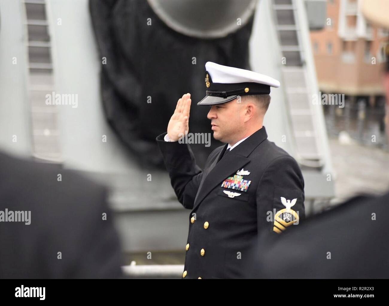 The Hampton Roads Naval Museum hosted a re-enlistment ceremony last ...