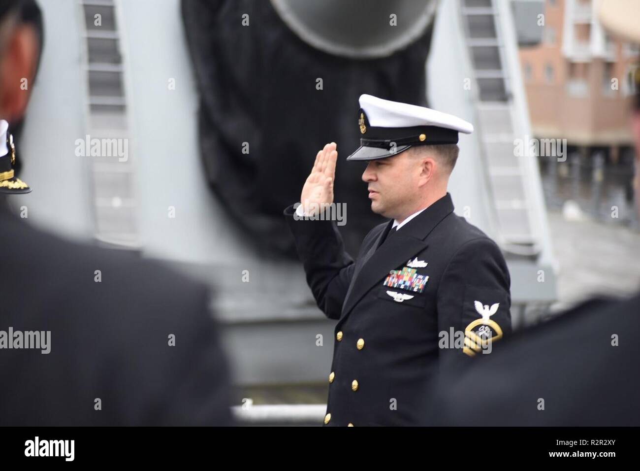 The Hampton Roads Naval Museum hosted a re-enlistment ceremony last ...