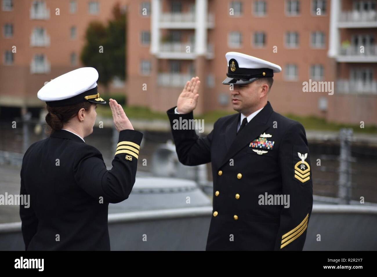 The Hampton Roads Naval Museum hosted a re-enlistment ceremony last ...