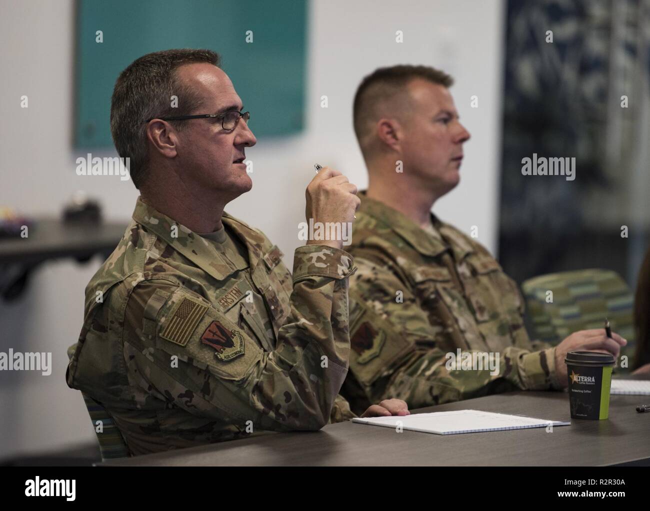 Maj. Gen. Peter Gersten, U.S. Air Force Warfare Center commander, and ...
