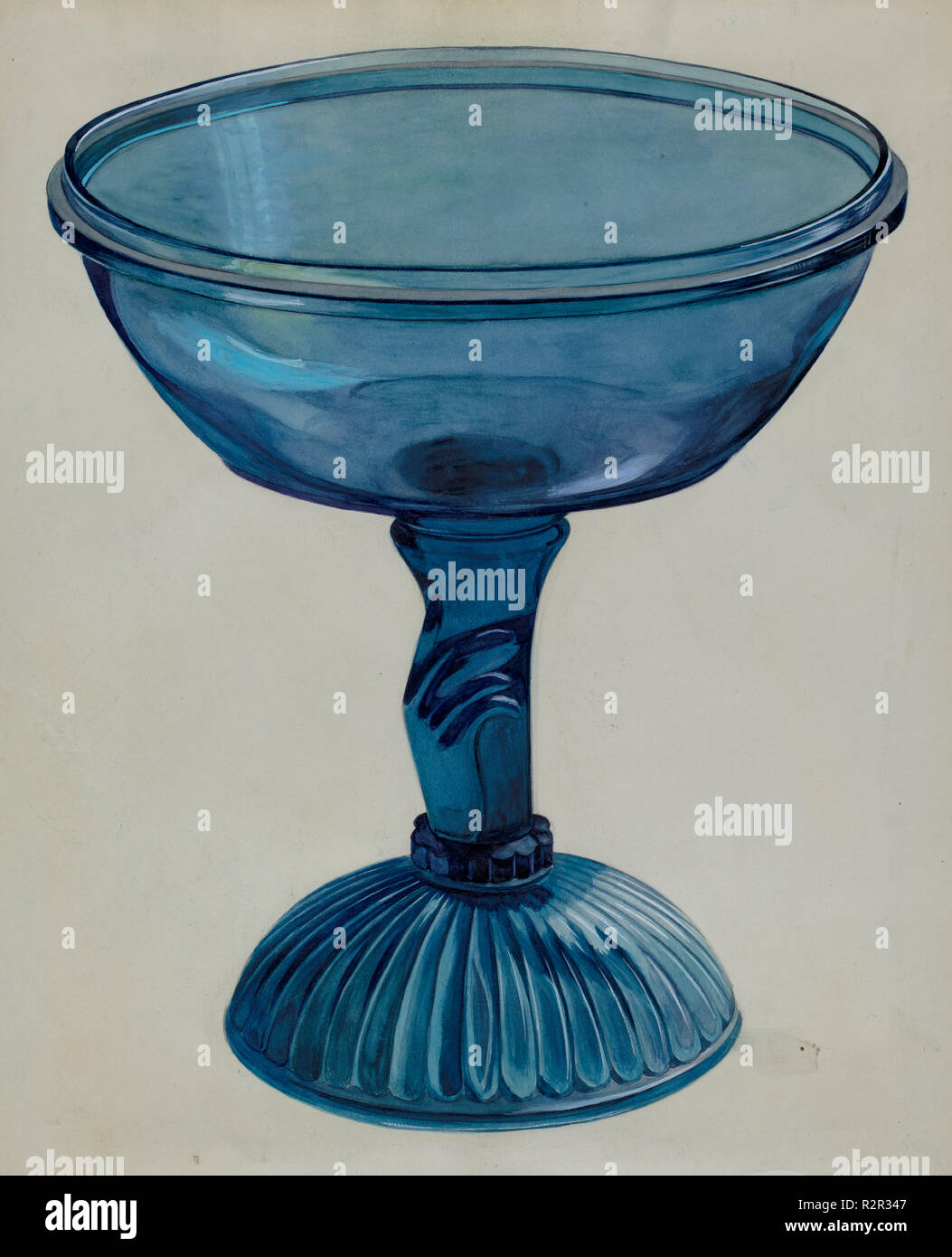 Blue Compote. Dated: c. 1936. Dimensions: overall: 28 x 22.9 cm (11 x 9 ...