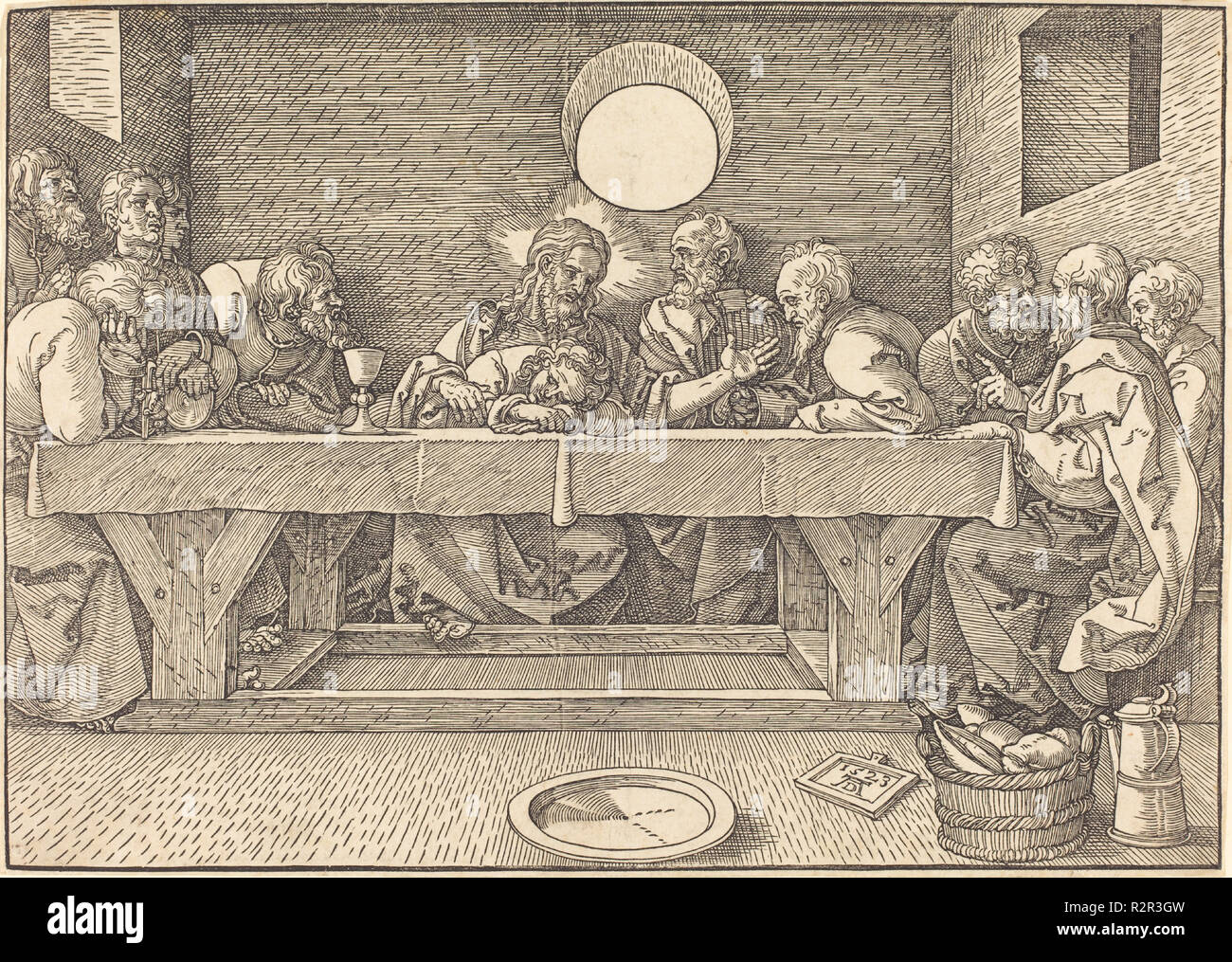 The Last Supper. Dated: 1523. Dimensions: image: 21.3 x 30.3 cm (8 3/8 ...