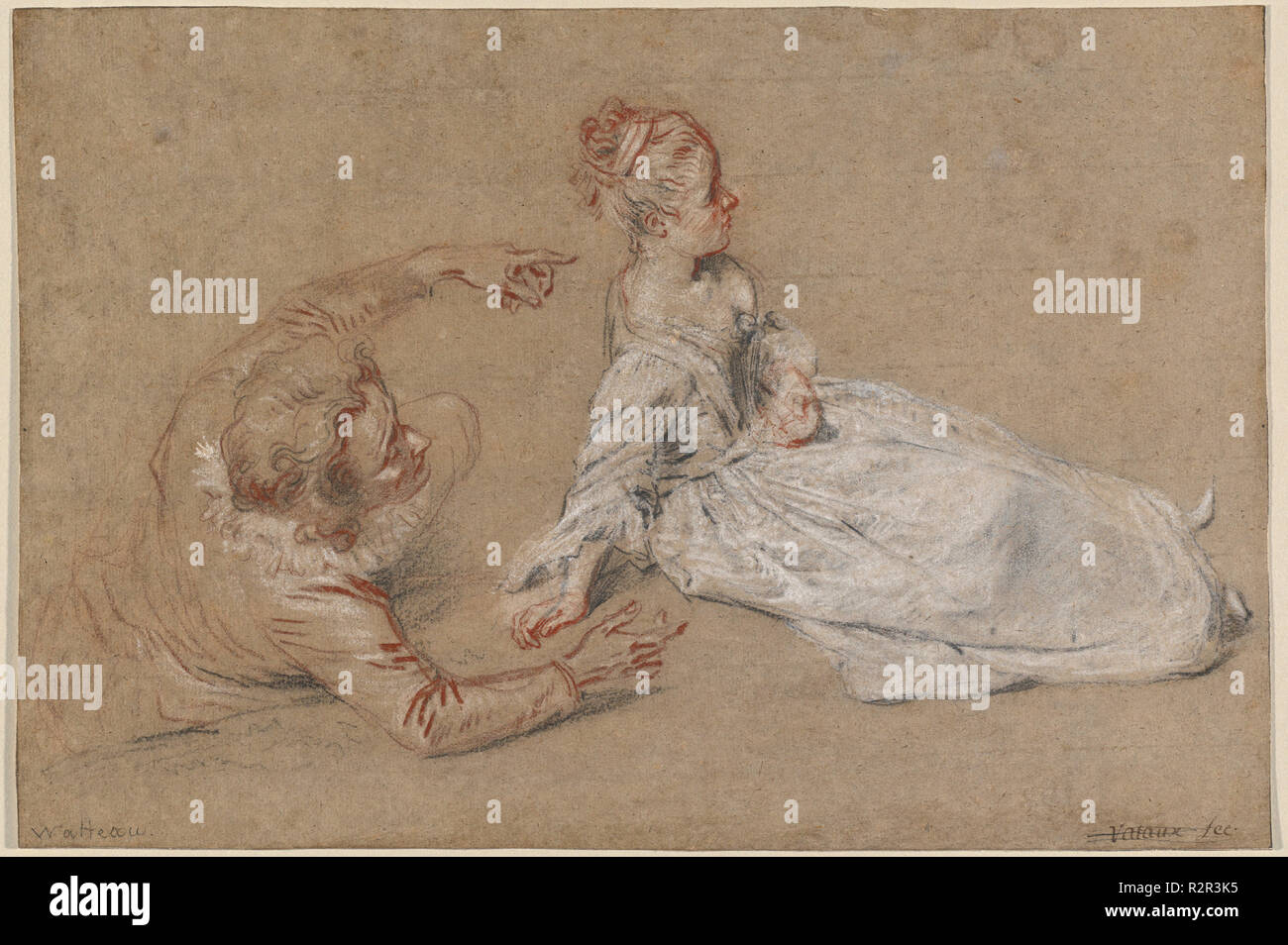 Seated man reclining woman hi-res stock photography and images - Alamy