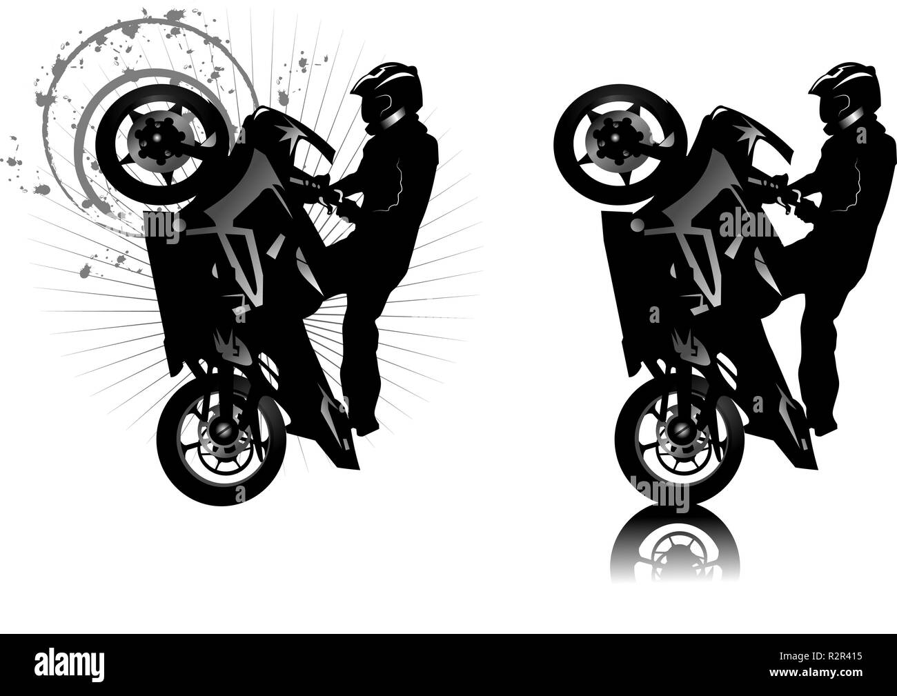 Motorcycle party woman biker Cut Out Stock Images & Pictures - Alamy