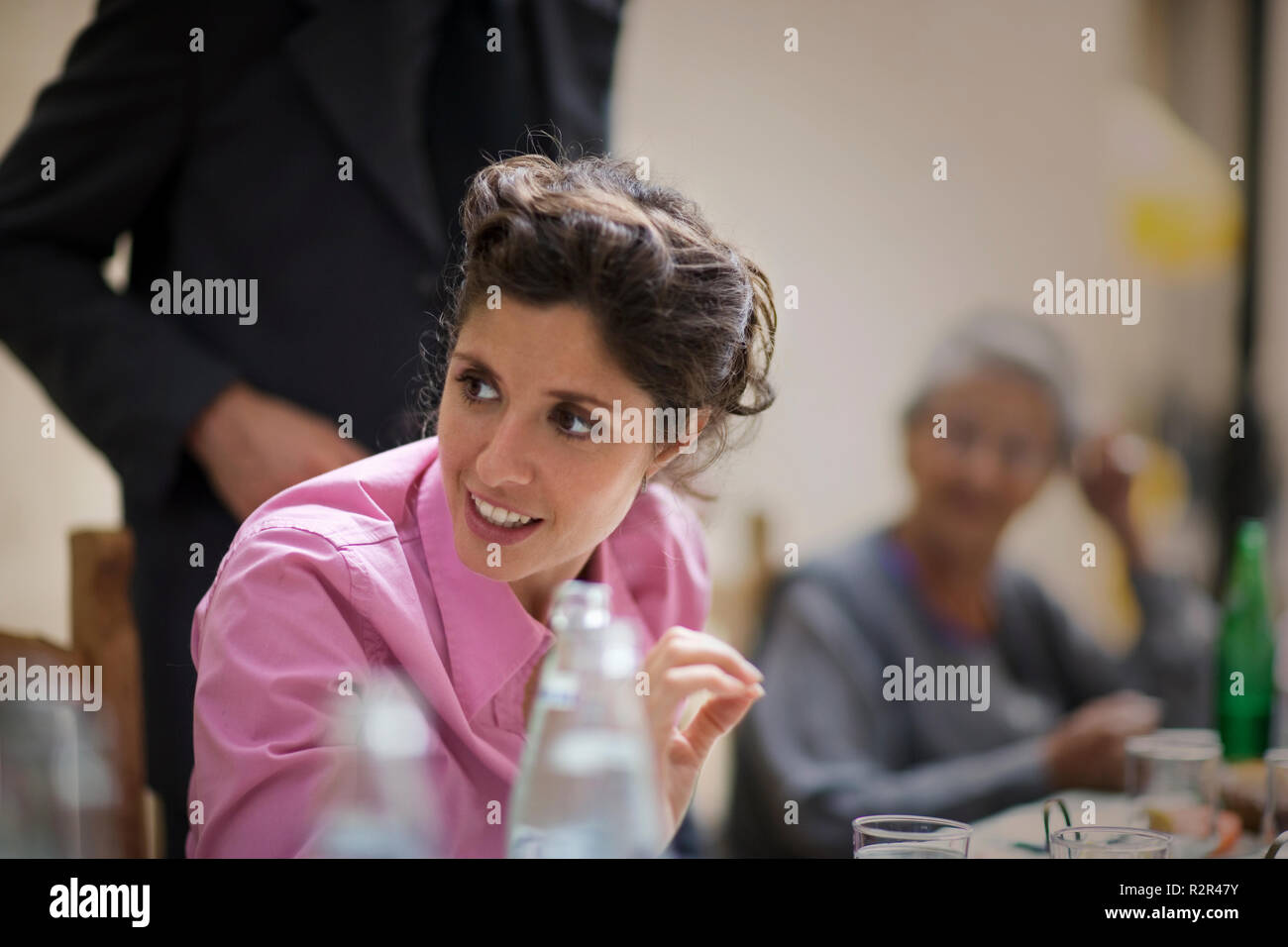 Beautiful mature woman sit hi-res stock photography and images - Alamy