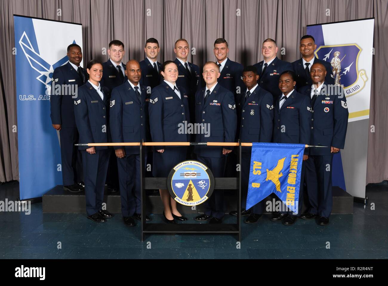 Airman leadership school class 19-2, B-flight at the Chief Master ...