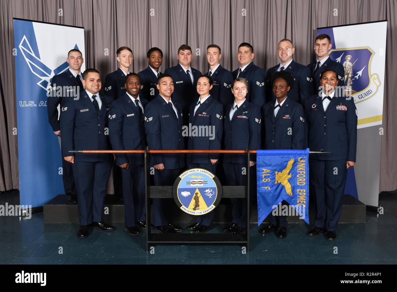 Airman leadership school class 19-2, F-flight at the Chief Master ...