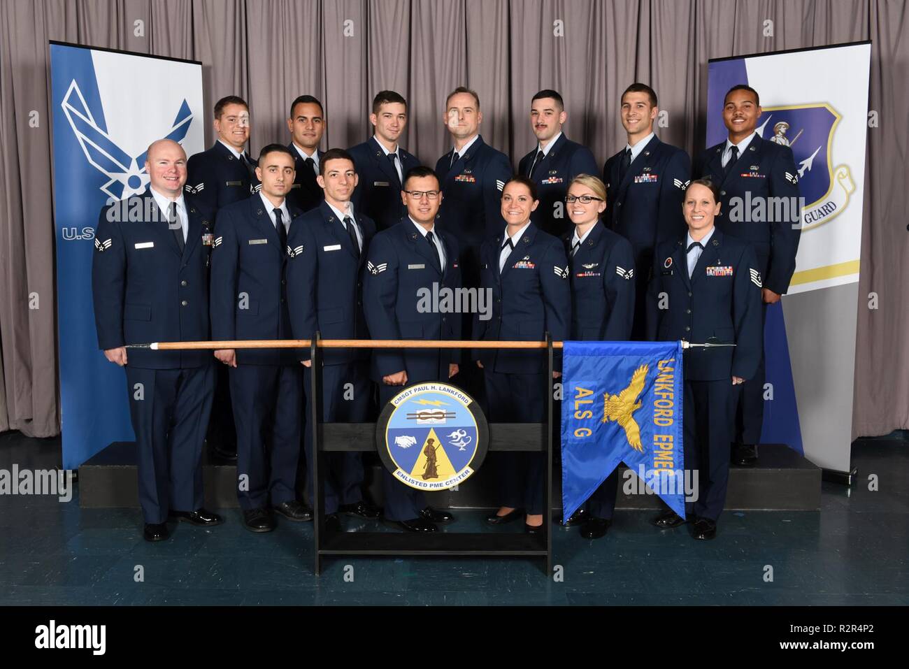 Airman leadership school class 19-2, G-flight at the Chief Master ...