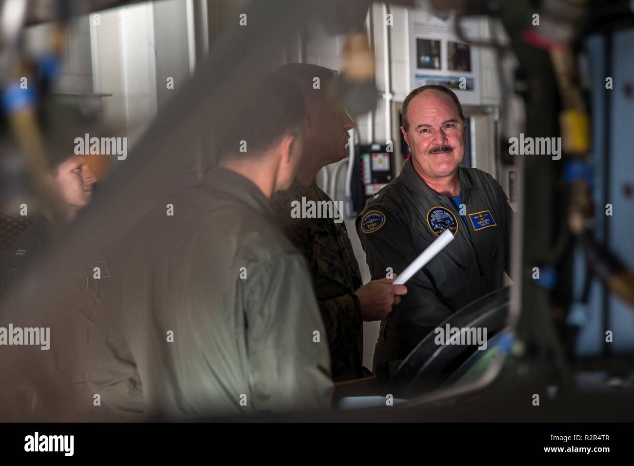 U.S. Navy Rear Adm. Greg Harris, chief, Naval Air Training command ...