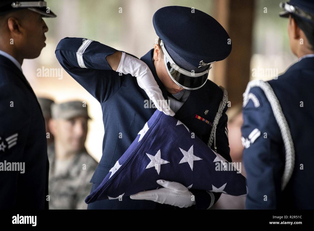 Flag folding procedure hi-res stock photography and images - Alamy