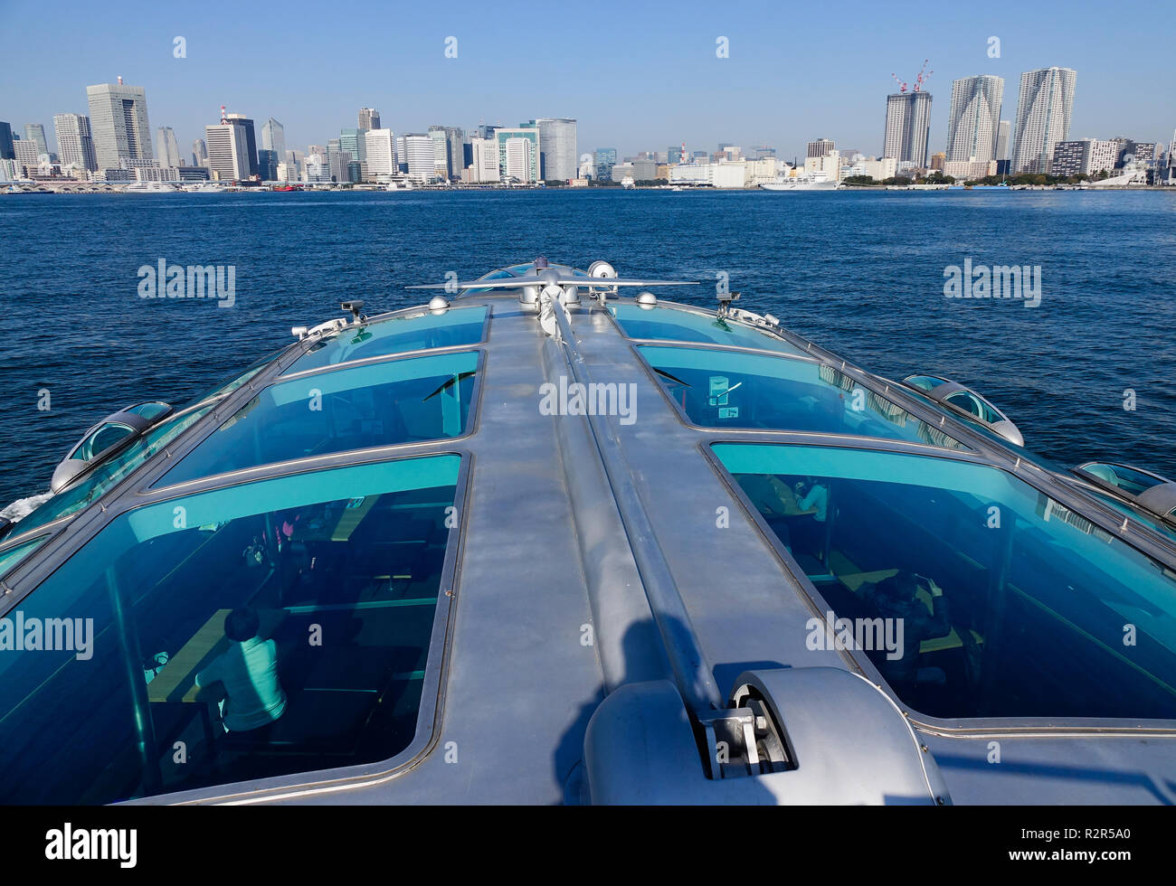 Tokyo, Japan - Jan 4, 2016. Himiko Water Bus in Tokyo, Japan. Water bus ...