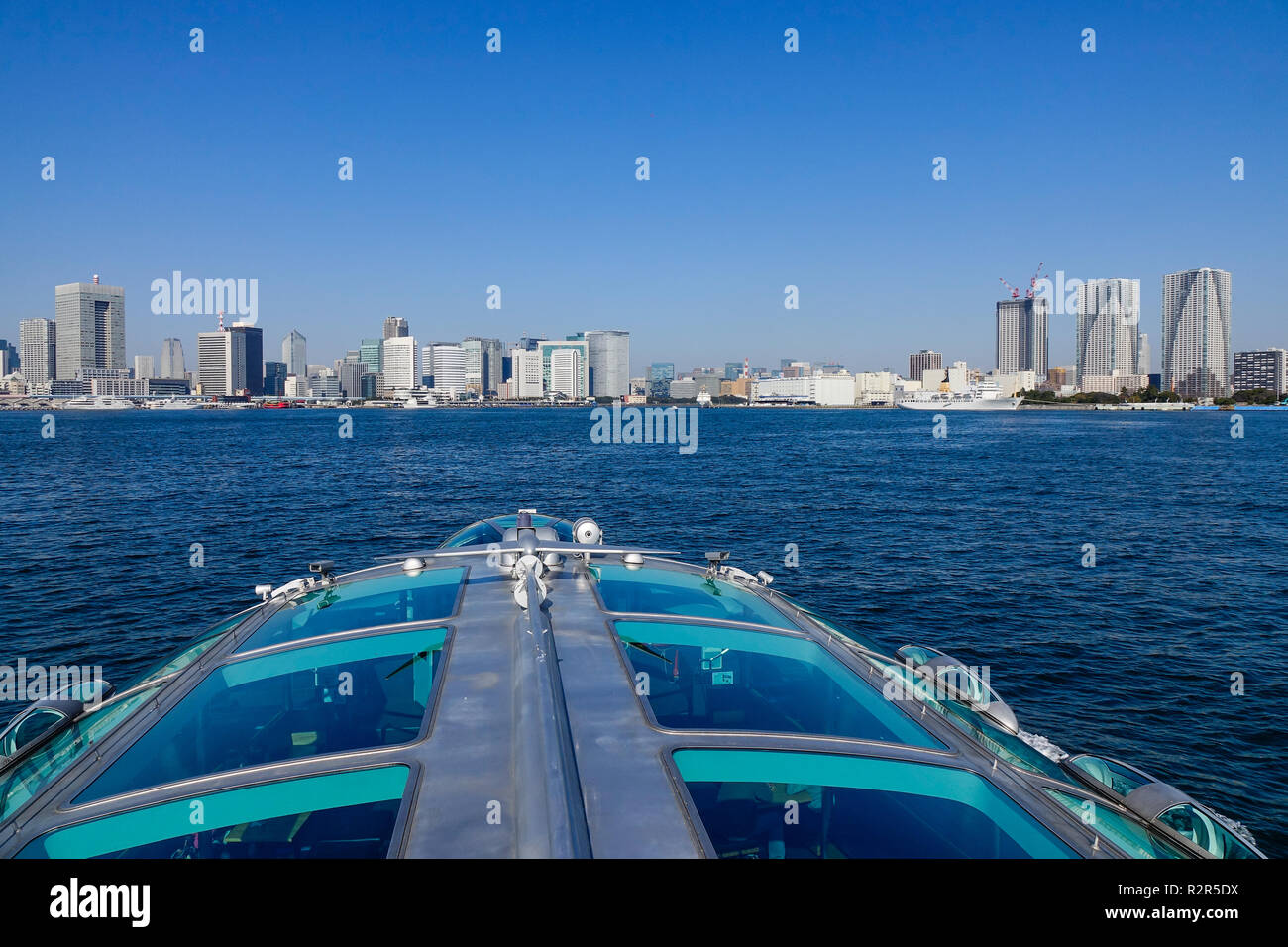Tokyo, Japan - Jan 4, 2016. Himiko Water Bus in Tokyo, Japan. Water bus ...