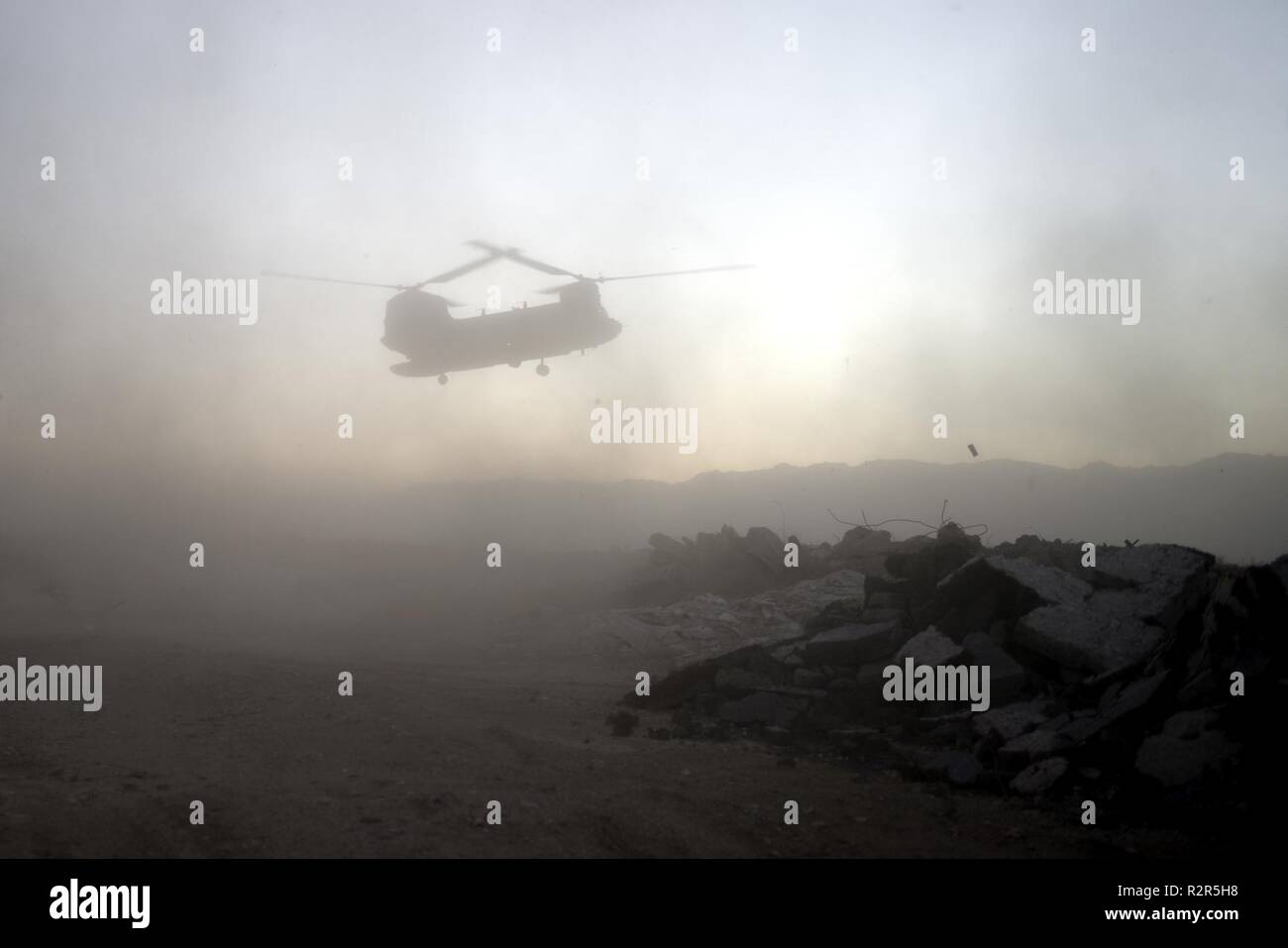 U.S. Air Force pararescue Airmen conduct helicopter hoist training Nov ...
