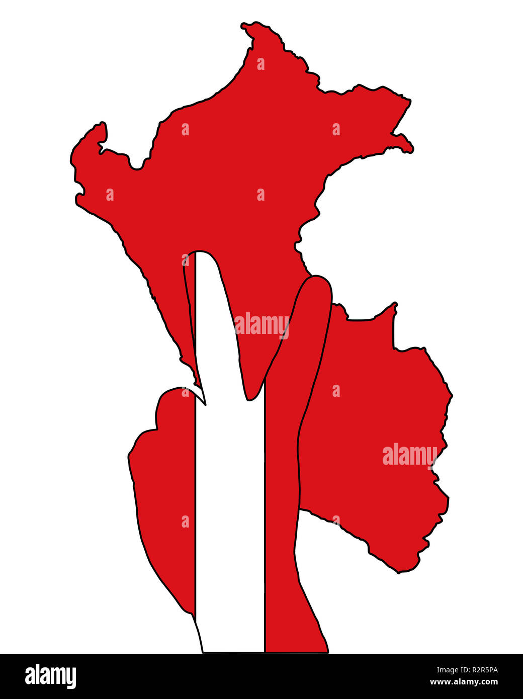 peru hand sign Stock Photo - Alamy