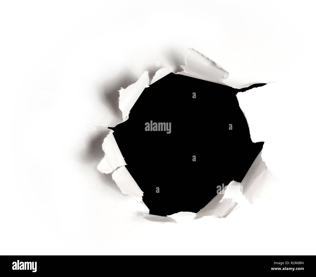 Ripped paper black Cut Out Stock Images & Pictures - Alamy