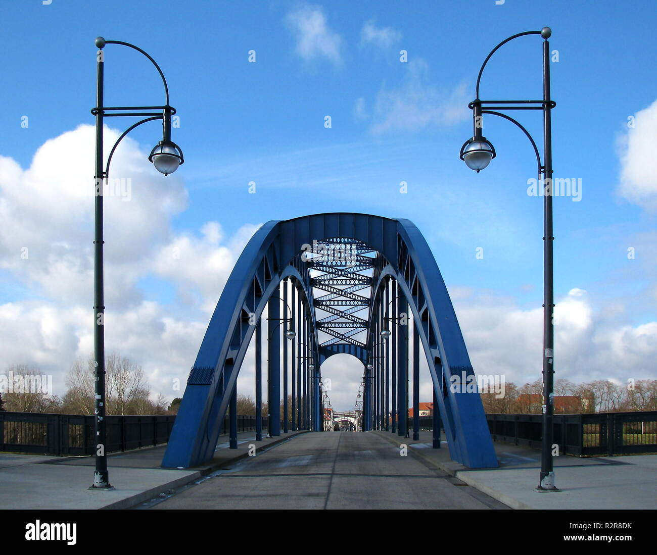 star bridge magdeburg Stock Photo - Alamy