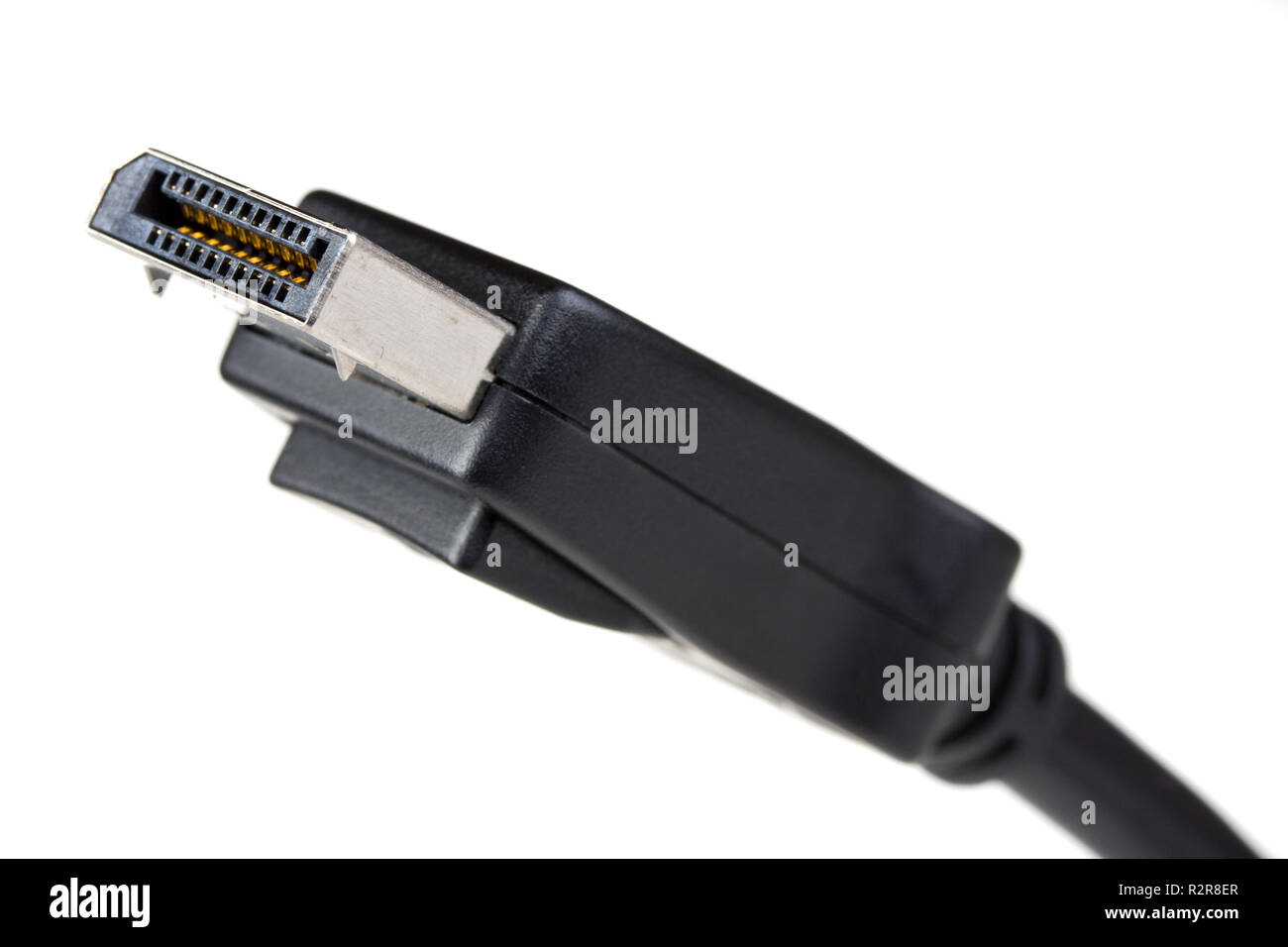 detail of a hdmi connector isolated Stock Photo - Alamy