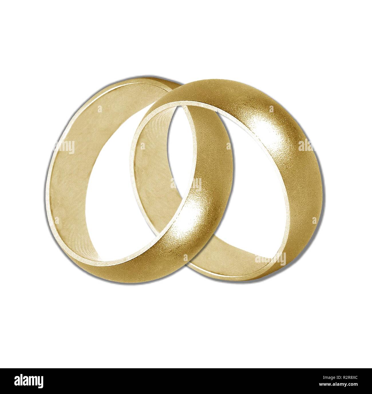 Silver gold rings Cut Out Stock Images & Pictures - Alamy