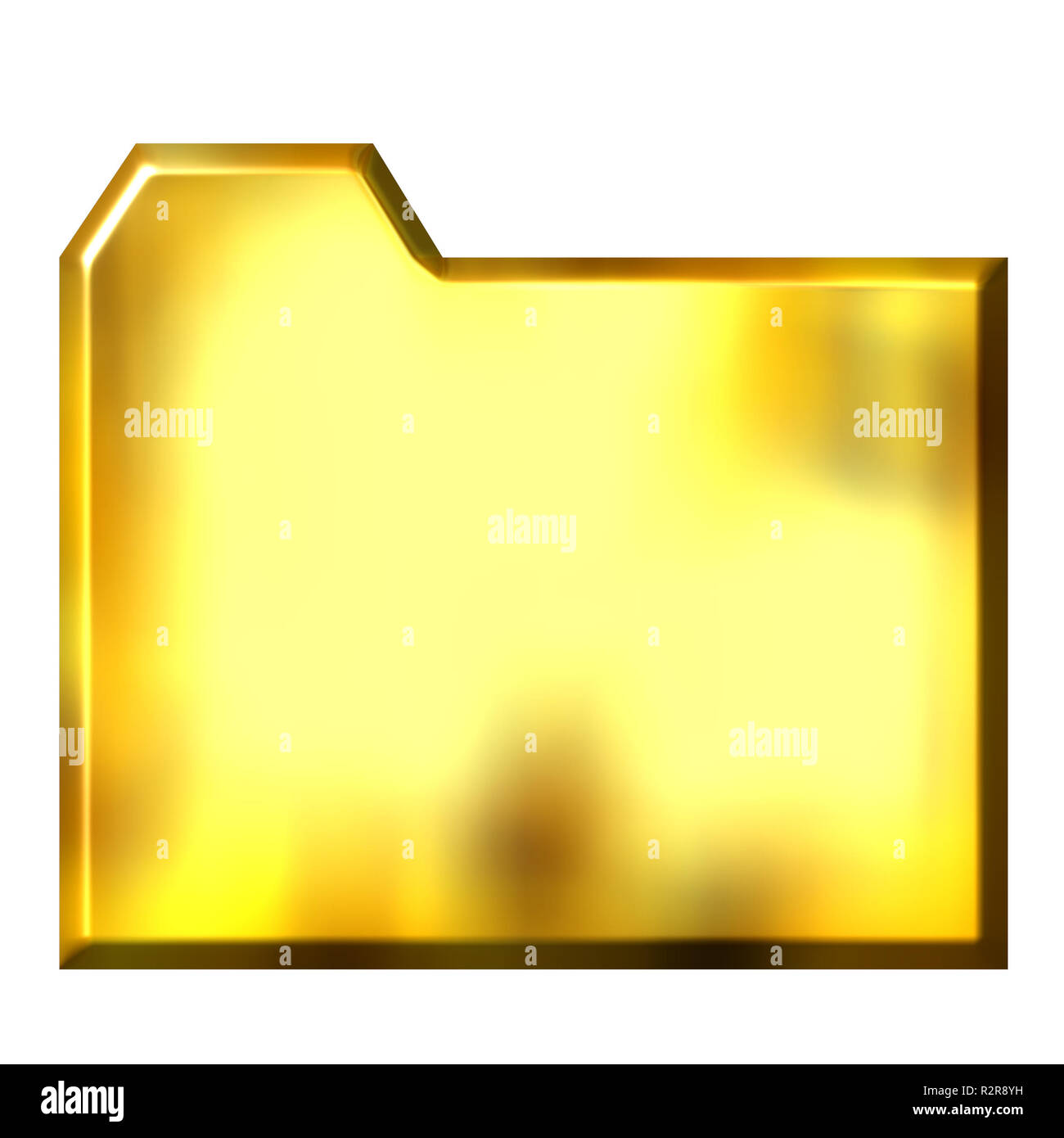 3d golden folder Cut Out Stock Images & Pictures - Alamy