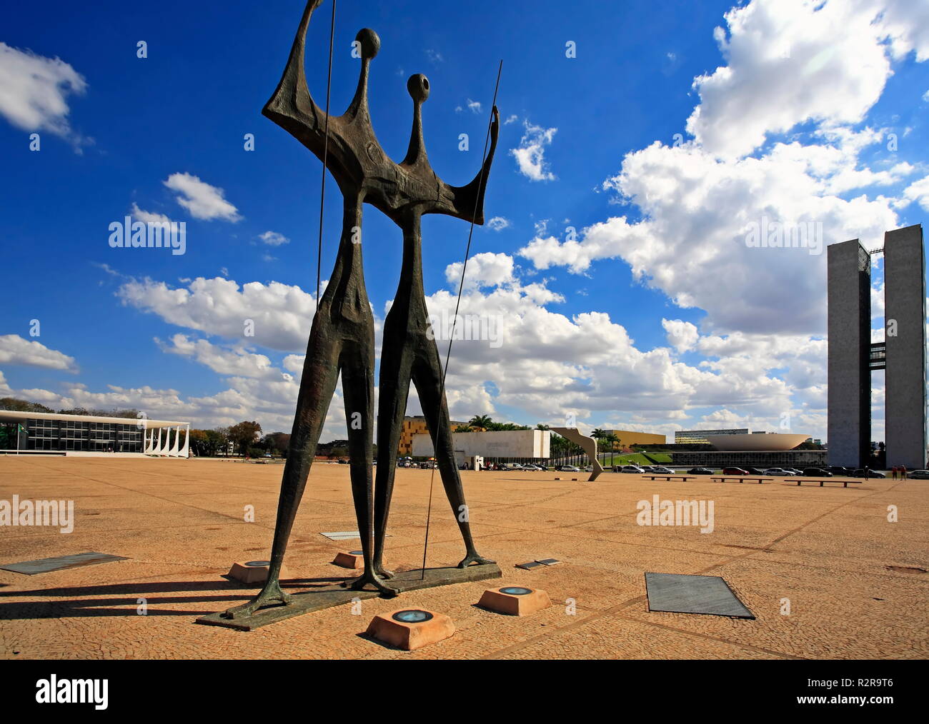 Brazil brasilia monument os candangos hi-res stock photography and ...