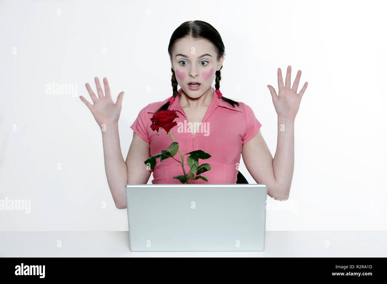 Laptop blushing laptop hi-res stock photography and images - Alamy