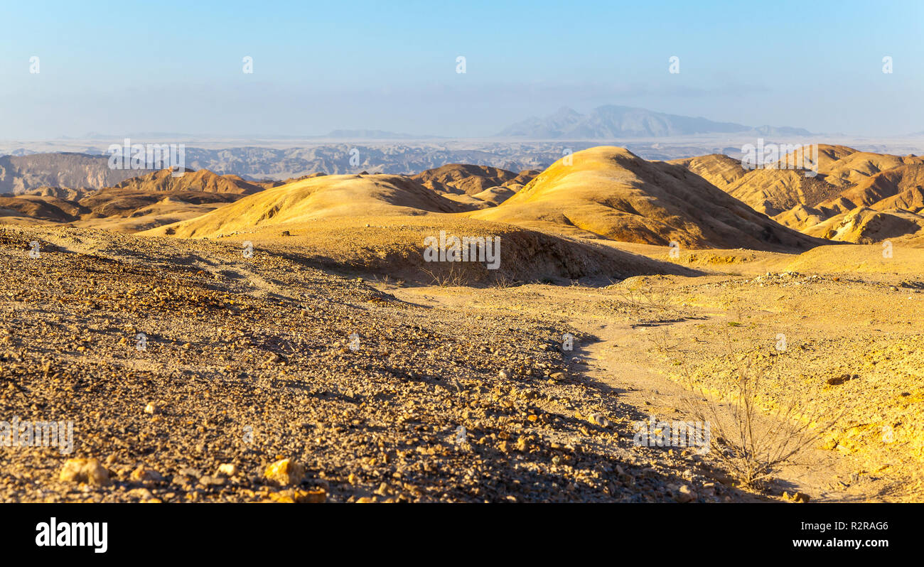 The dry and arid Namib desert in the Namibian Skeleton coast Stock ...