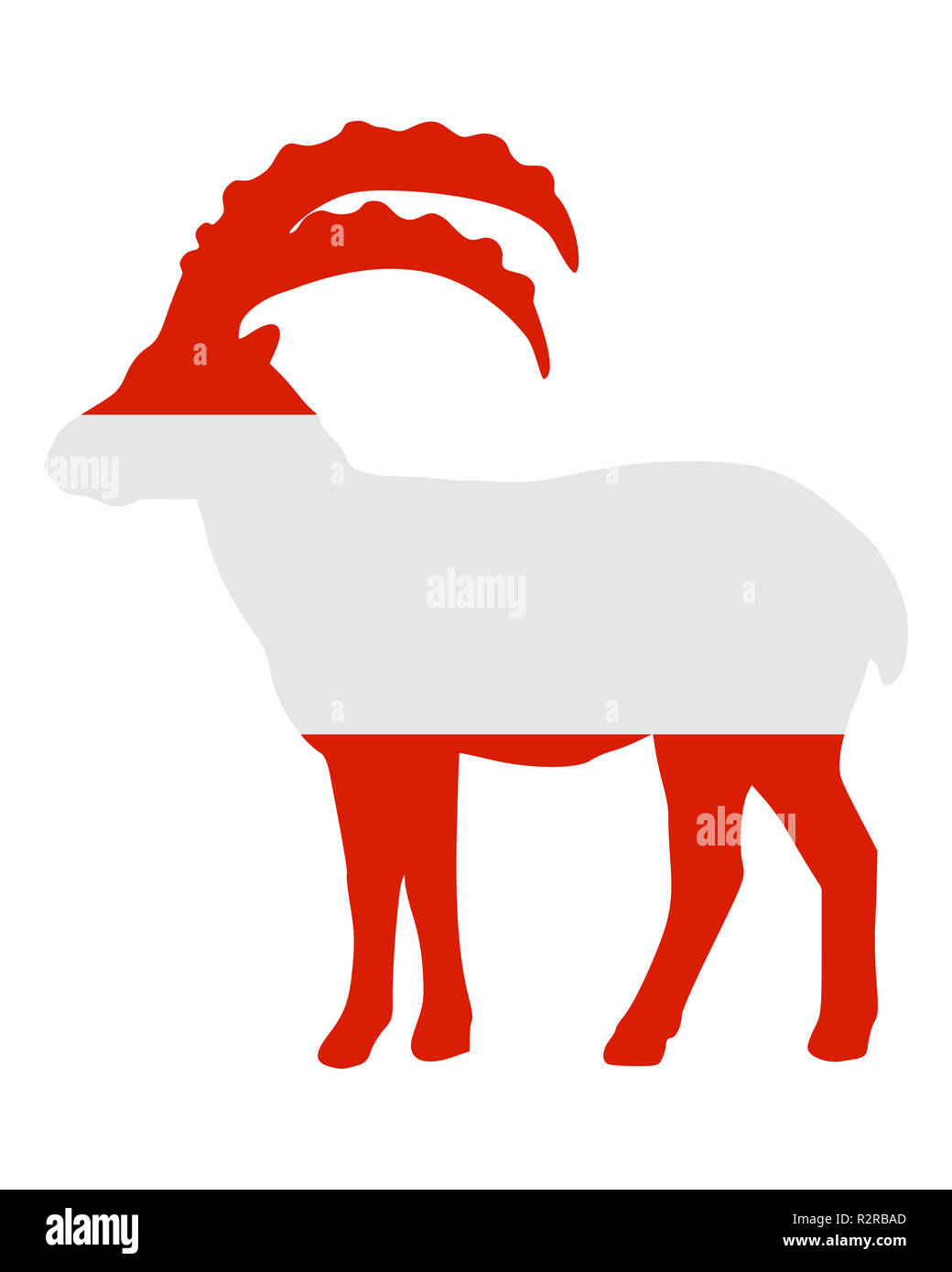 national flag of austria with capricorn Stock Photo - Alamy