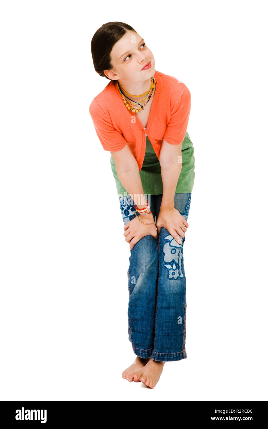 Barefoot tween girl hi-res stock photography and images - Alamy
