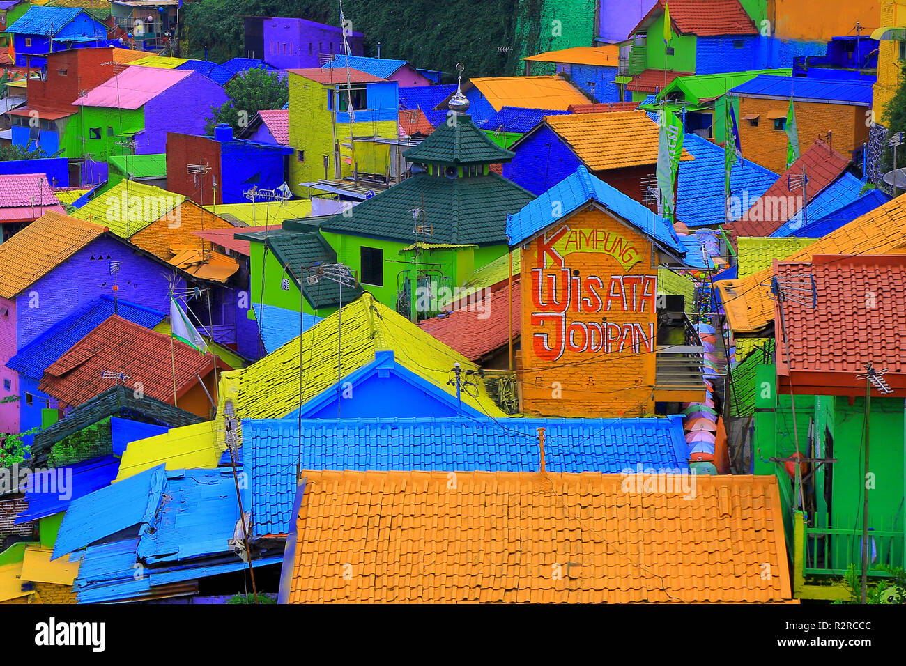 jodipan colorful village Stock Photo - Alamy
