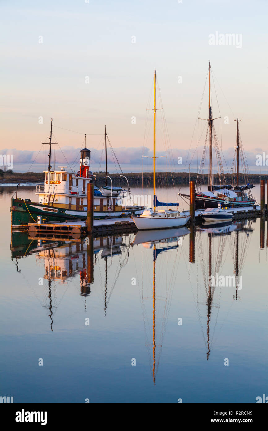 Steam powered tugboat SS Master at dock in Steveston, British Columbia ...