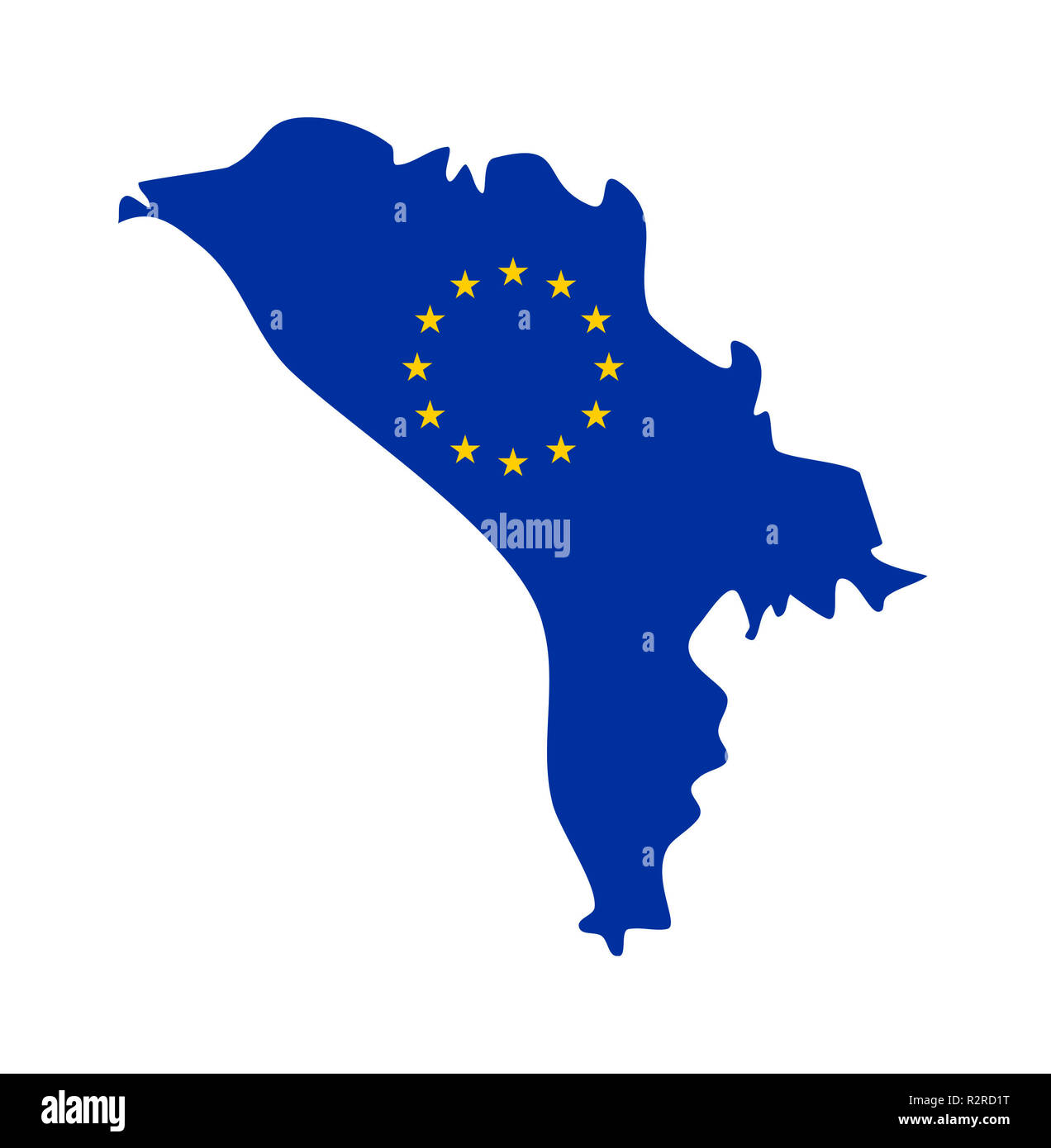 Illustrated map of europe Cut Out Stock Images & Pictures - Alamy