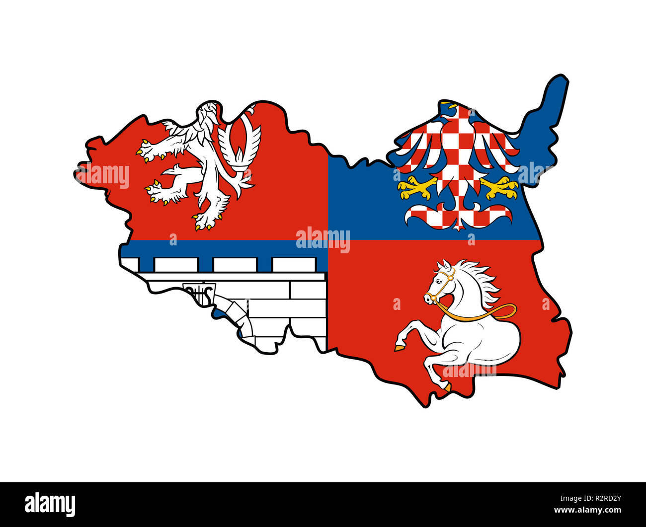 Pardubice map hi-res stock photography and images - Alamy