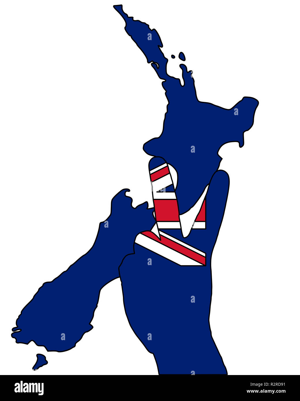 new zealand hand sign Stock Photo - Alamy
