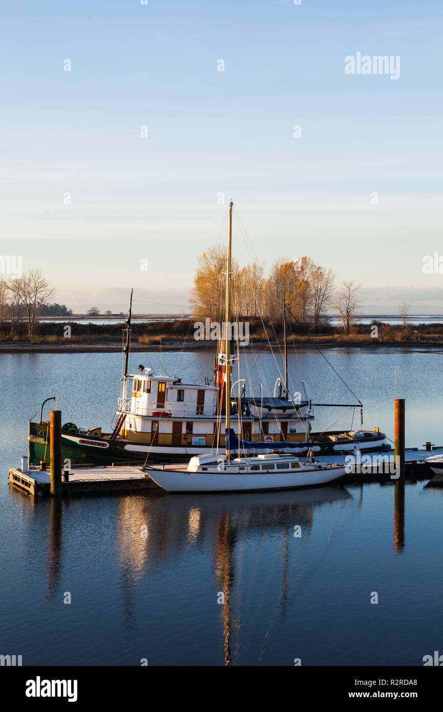 Steam powered tugboat SS Master at dock in Steveston, British Columbia ...