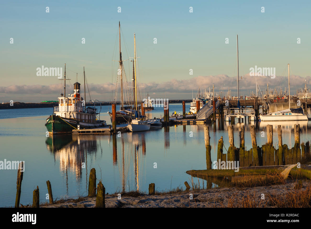 Steam powered tugboat SS Master at dock in Steveston, British Columbia ...