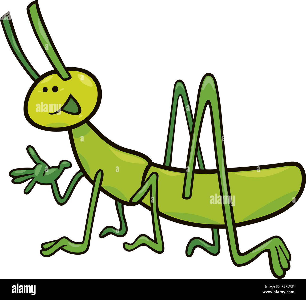 Funny Cricket Insect Cartoons