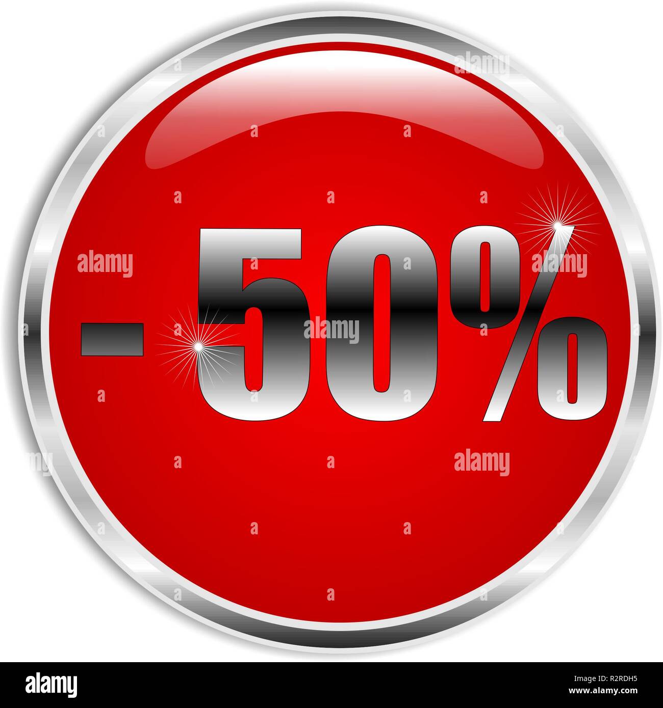 round button red Stock Photo - Alamy